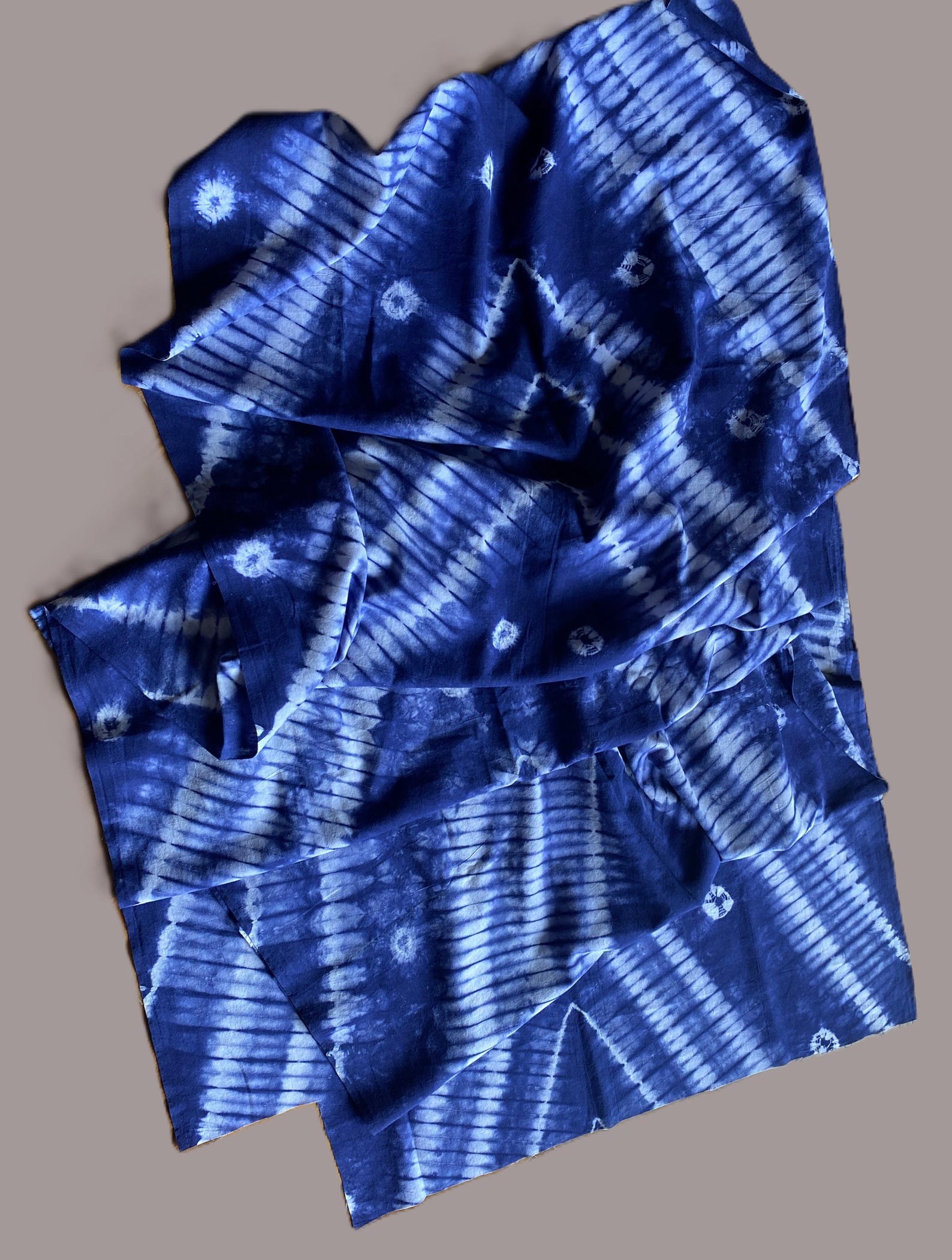 Vintage African Adire Indigo Tie Dye Fabric Yardage - Etsy