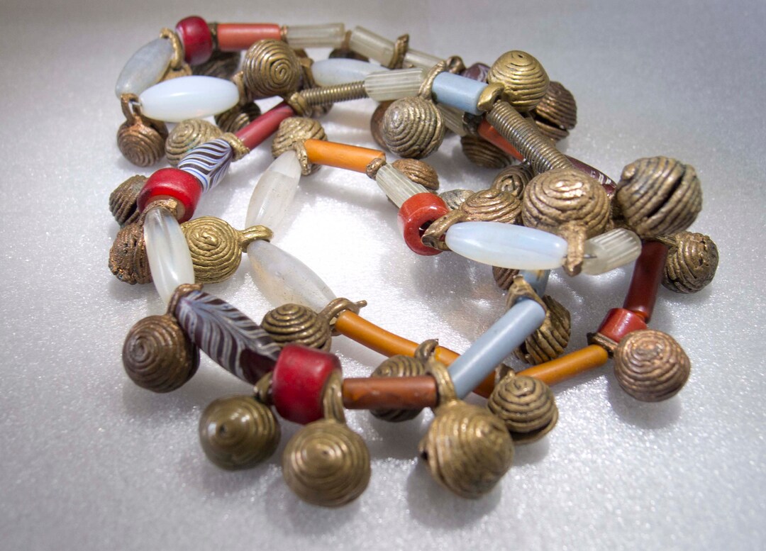 Vintage Antique Venetian West African Trade Beads Necklace - 38 ...
