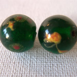 Vintage Chinese China Boshan Millefiori Glass Beads Mixed Colours Lot ...