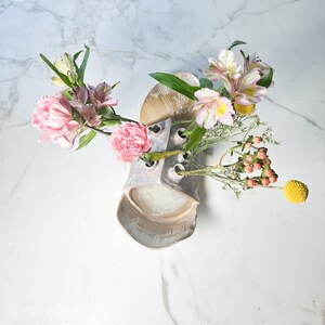 Hand-built Stoneware Flower Boat Vase - Etsy