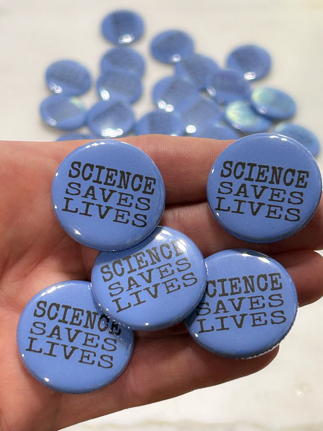 Science Saves Lives Pin Back Button - Etsy
