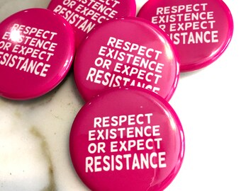 Respect Button - Etsy