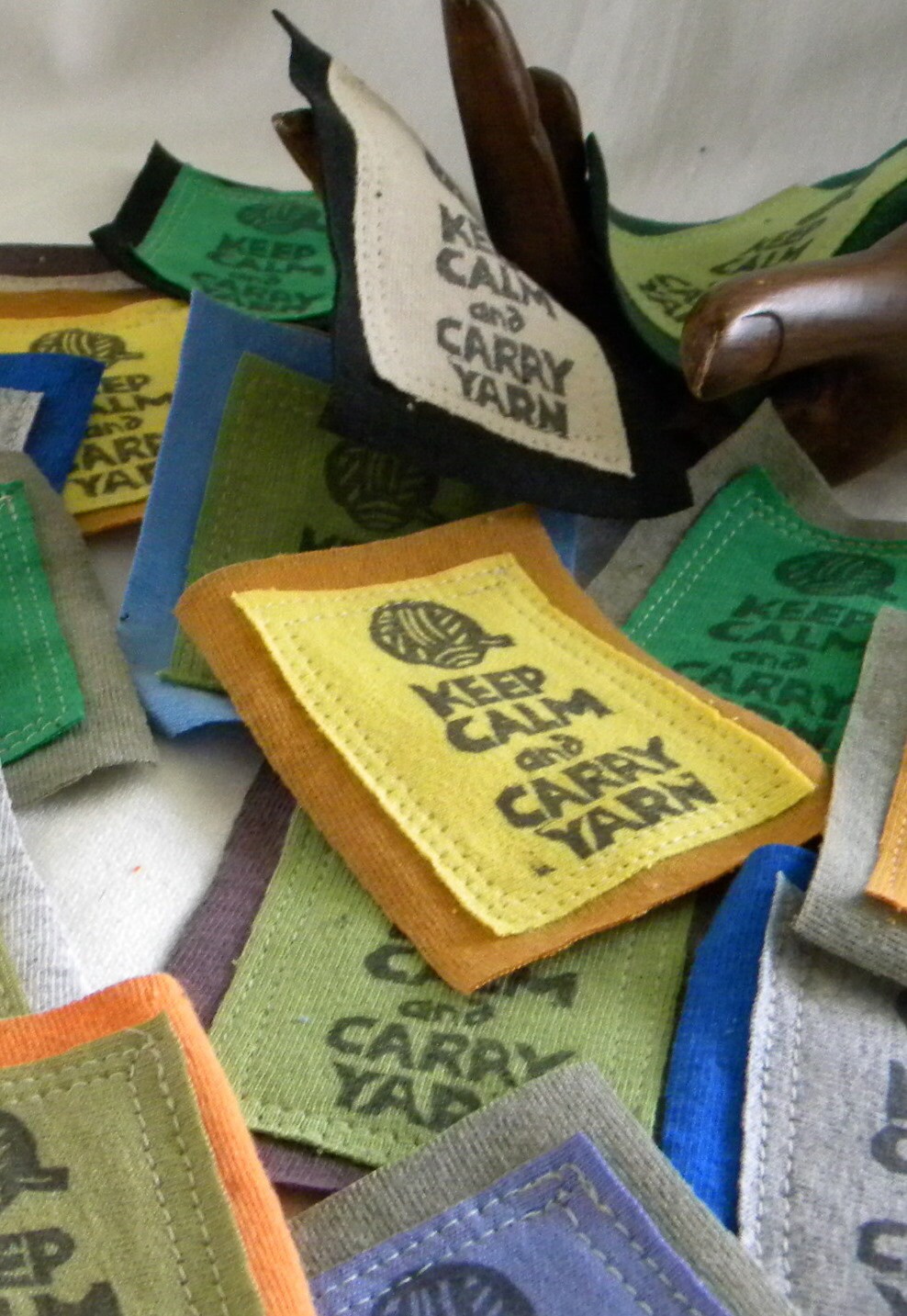 Keep Calm and Carry Yarn Patches FIVE Pieces and Parts PATCH - Etsy