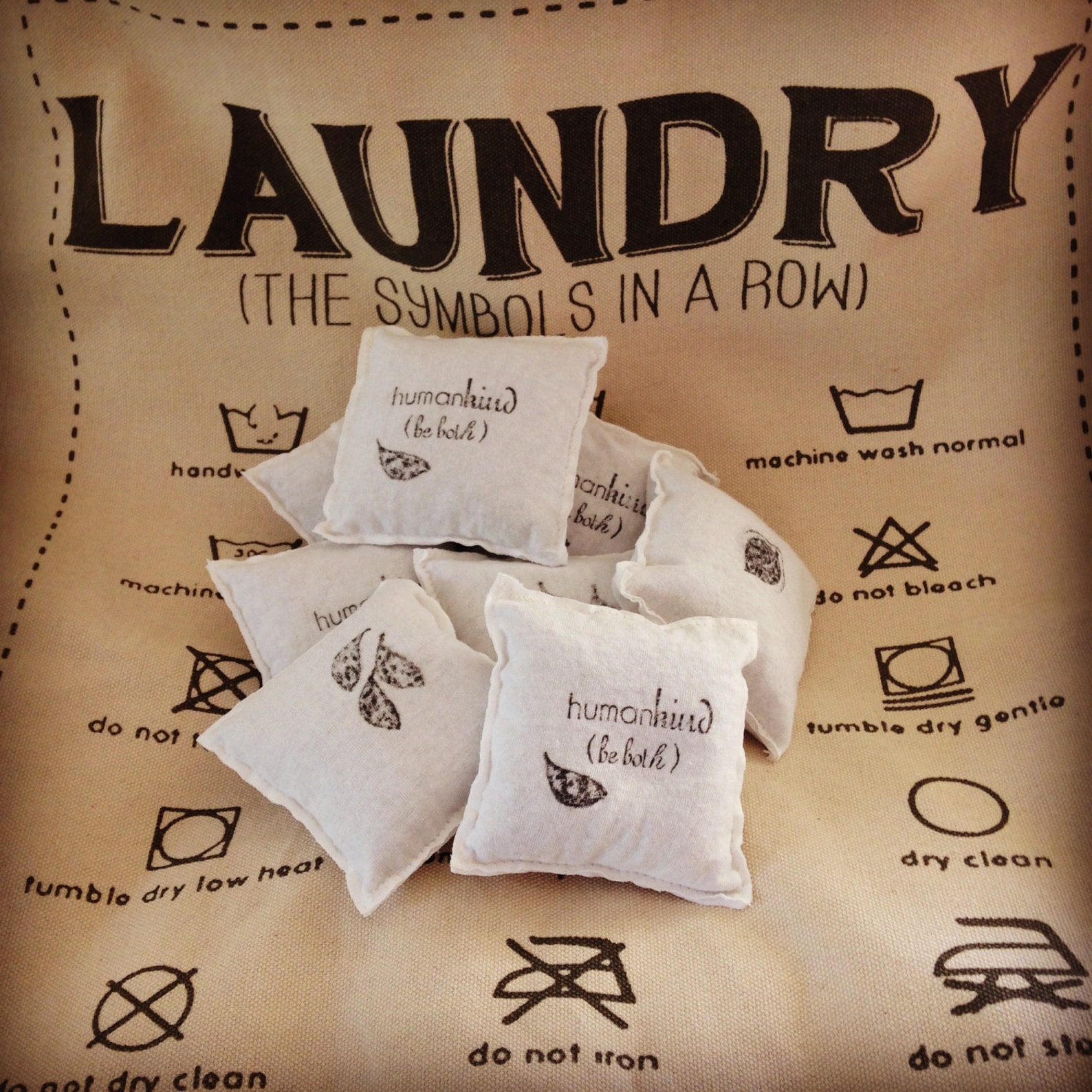 Laundry Pillows Handmade Bare Bones 3 Pack Upcycled From Remnant ...