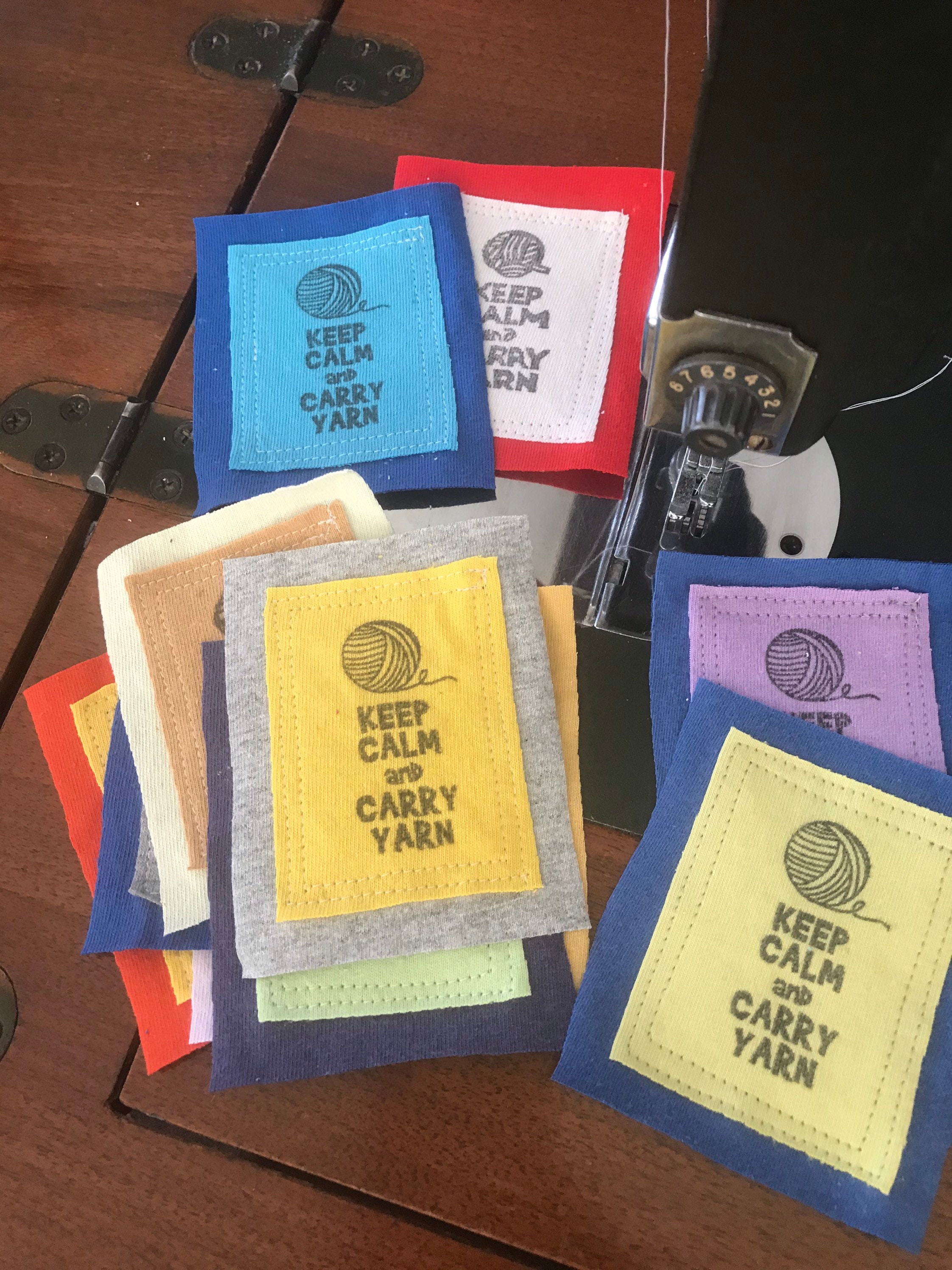 Keep Calm and Carry Yarn Patches FIVE Pieces and Parts PATCH - Etsy