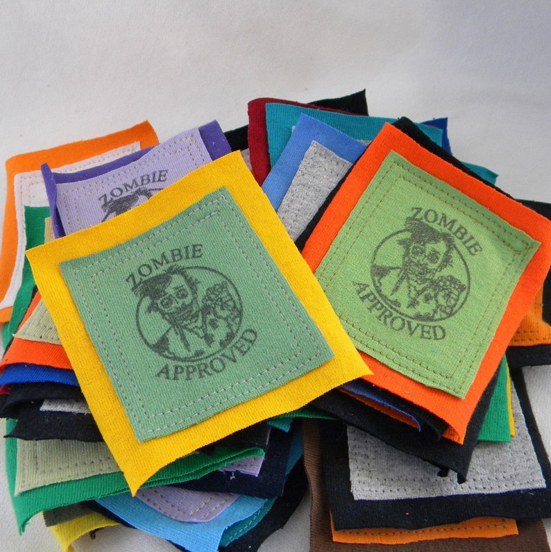 Zombie Approved Patches 100 Pieces and Parts PATCH - Etsy