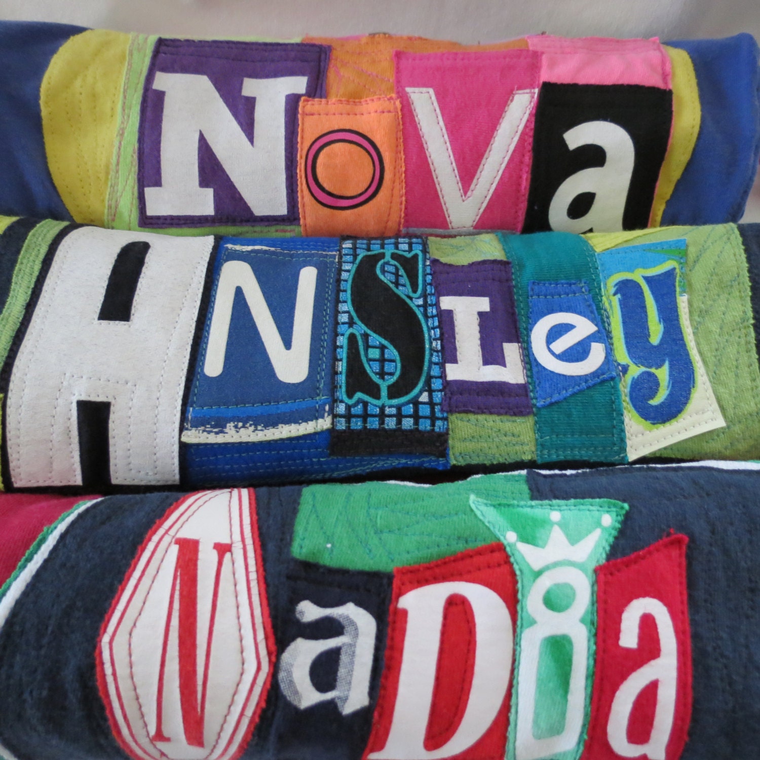 Upcycled Handmade Bag Name Your Stuff ONE What's Your Word - Etsy
