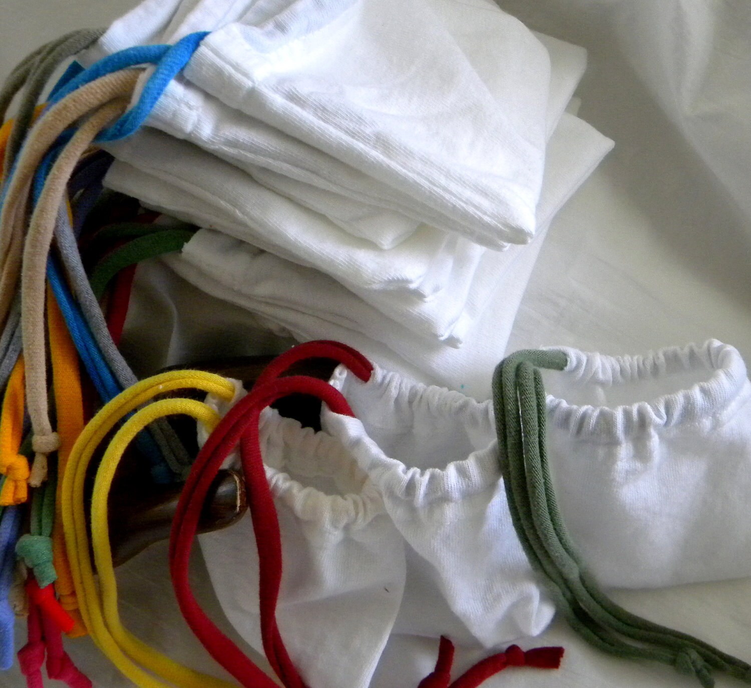 Twenty Handmade Pouches Upcycled Jewelry Gift Bag/ Party Favor / Custom ...