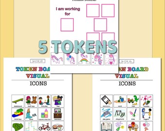 Printable Kids Token Board Token Board for Autism or ADHD Reward Chart ...