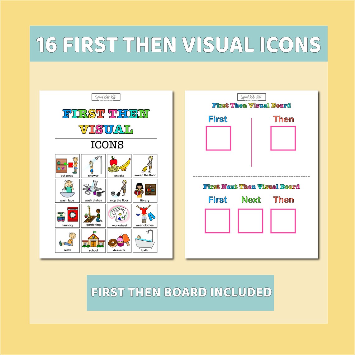 Printable Kids Daily Routines Bundle Visual Schedule Kit for Autism ...
