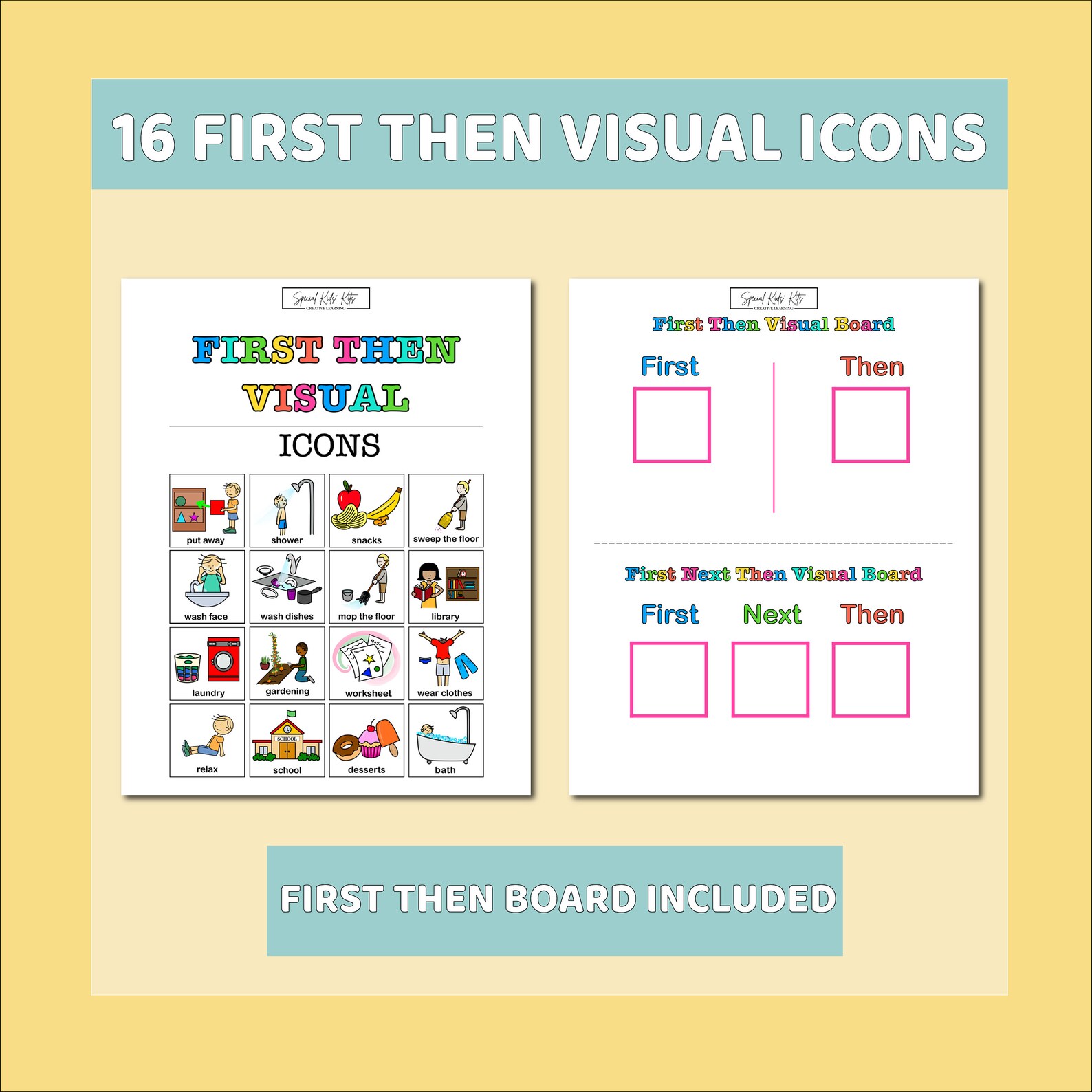 Printable Kids Daily Routines Bundle Visual Schedule Kit for Autism ...