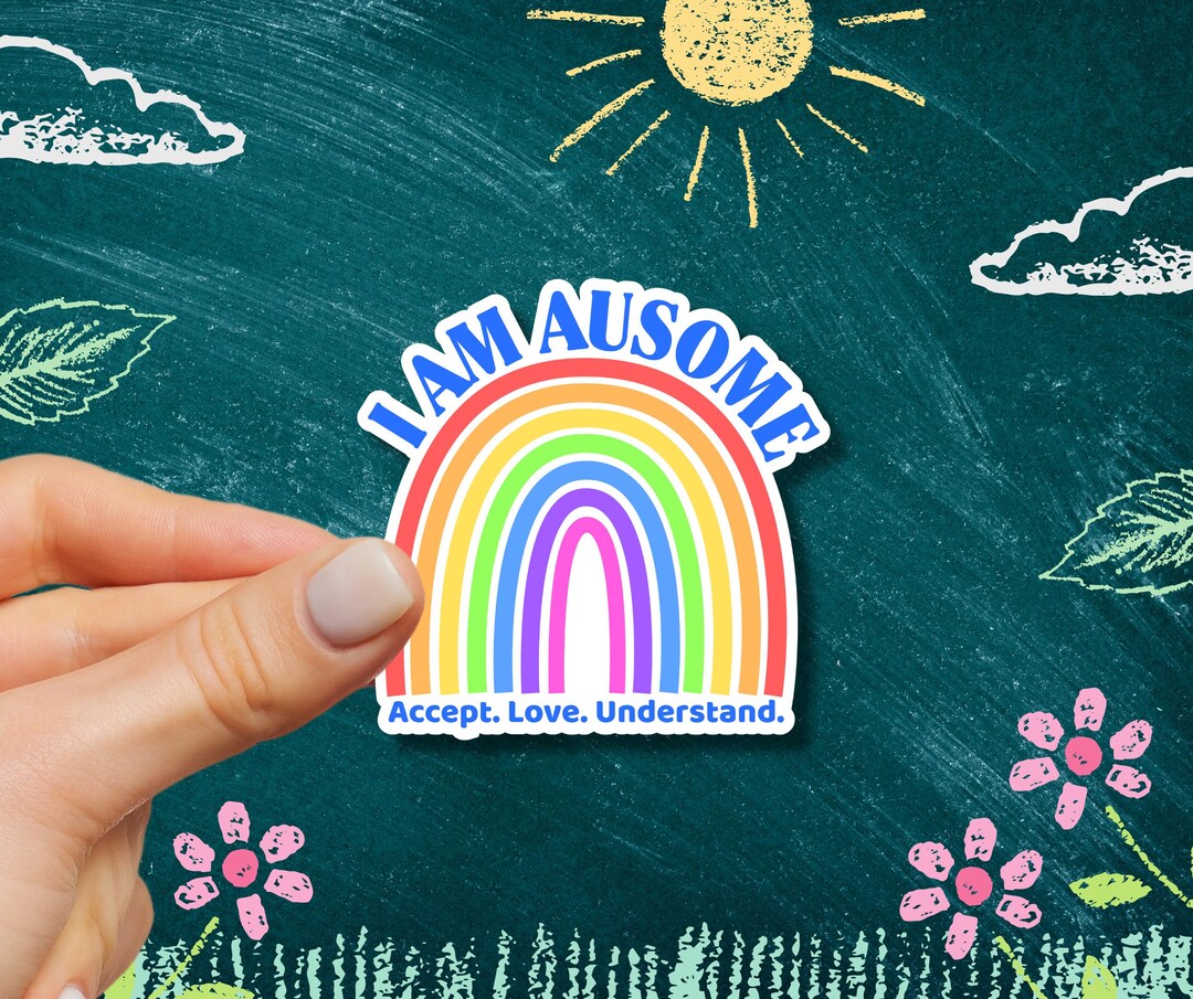 Autism Acceptance Sticker Autism Awareness Sticker ABA Sticker I Am ...