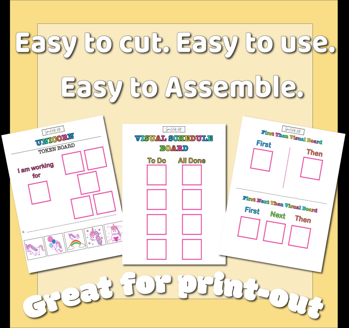 Printable Kids Daily Routines Bundle Visual Schedule Kit for Autism ...