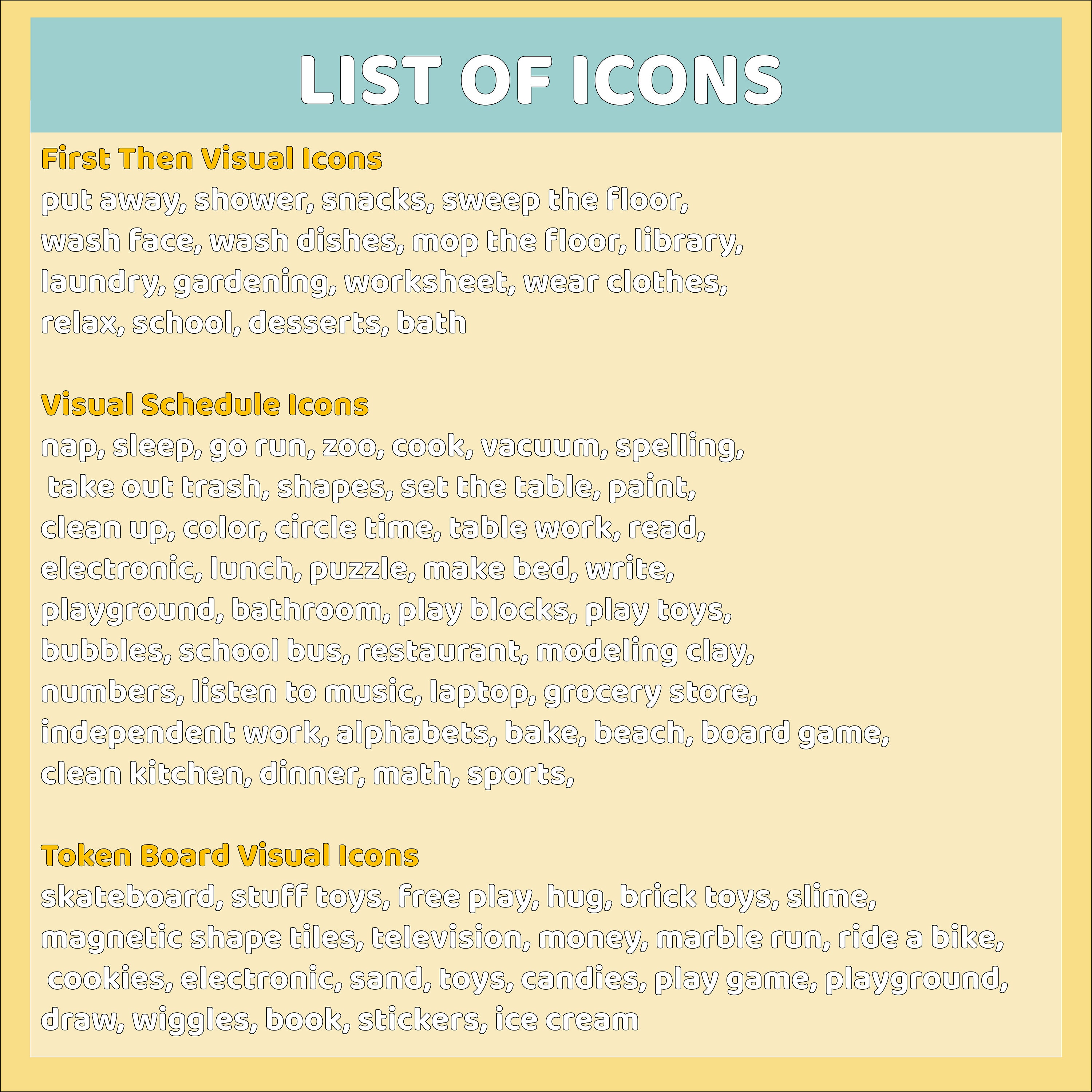 Instant Download Visual Schedule for Kids Daily Routine Chore Chart ...