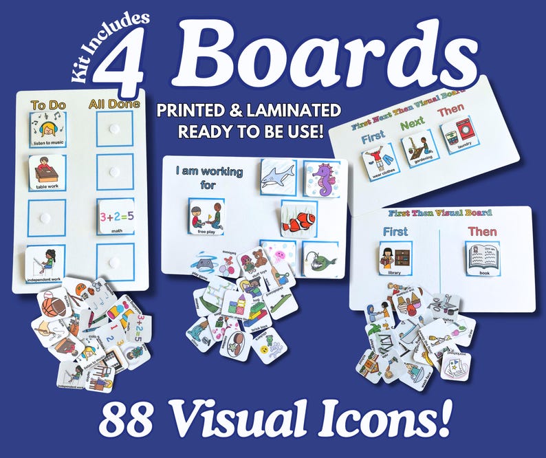 Visual Schedule for Kids Daily Routine Schedule for Kid Chore Chart for ...