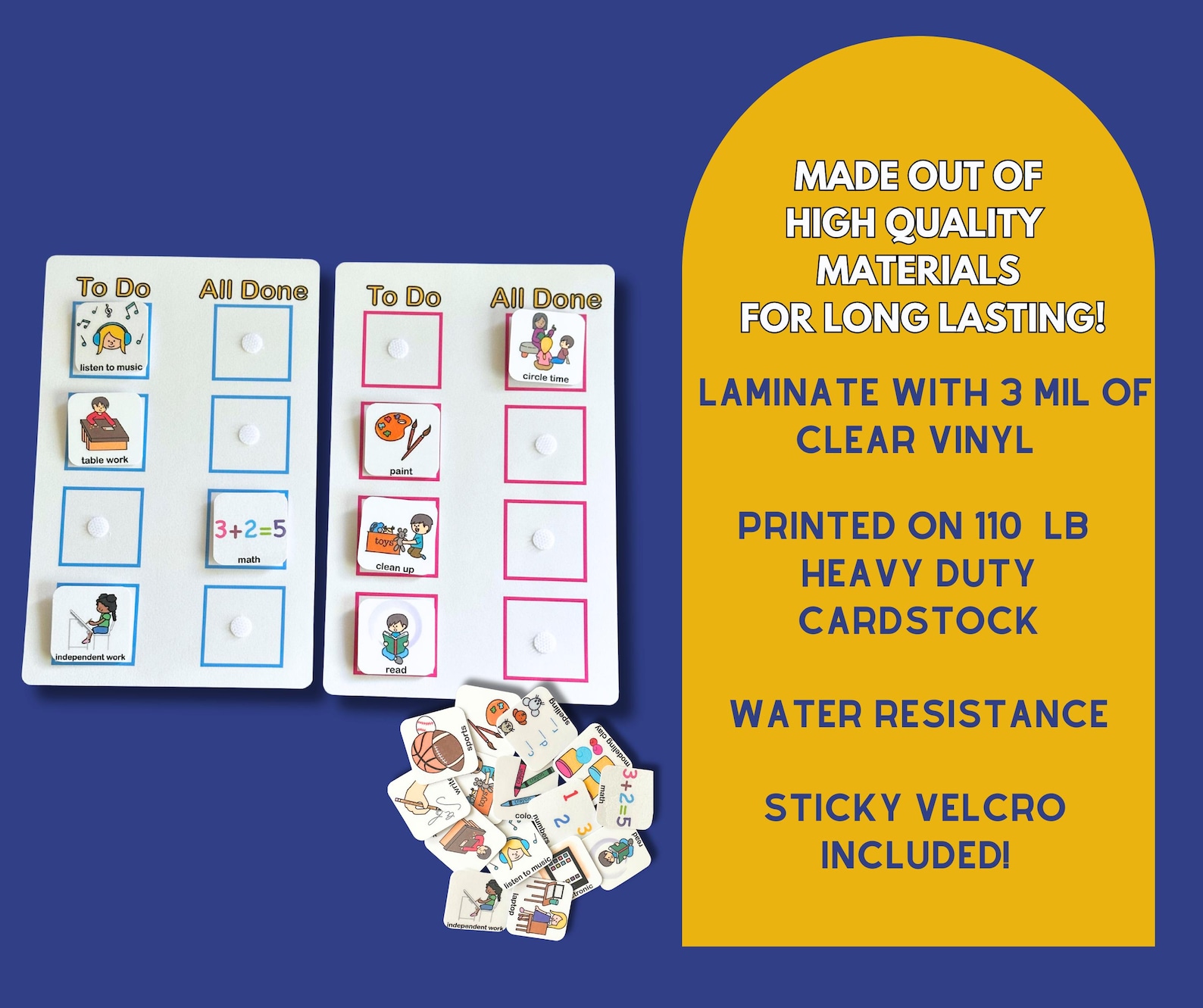 Visual Schedule for Kids Daily Routine Schedule for Kid Chore Chart for ...