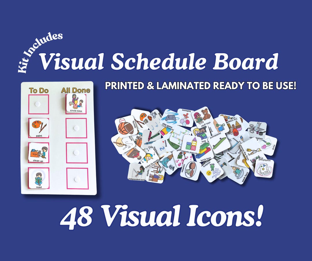 Visual Cards Kindergarten ABA Visuals Pecs Board Autism Cards Daily ...