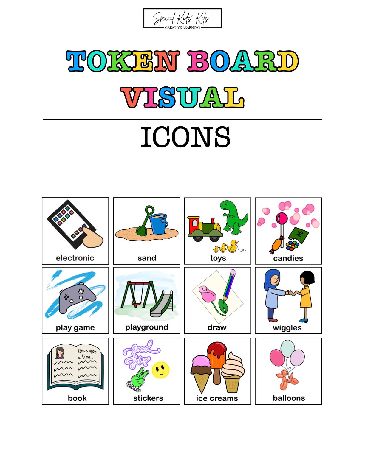 Instant Download Printable Kid Token Boards Printable Token Board ...