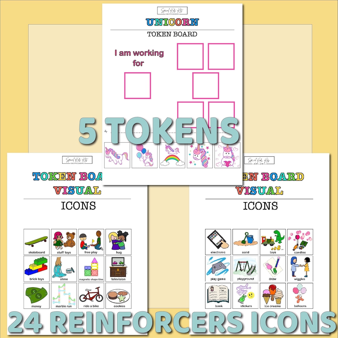 Instant Download Printable Kid Token Boards Printable Token Board ...