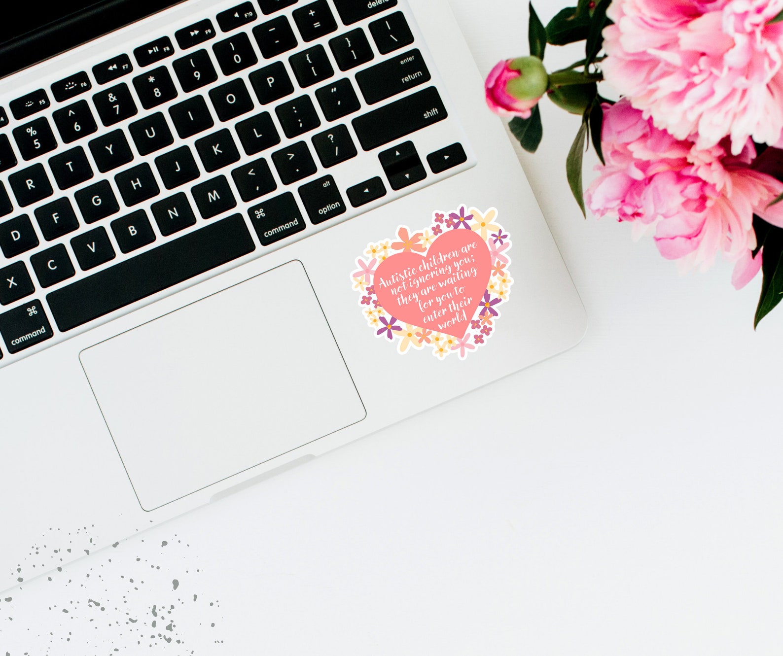 Pink Heart Autism Acceptance Sticker, Autism Awareness Sticker, ABA ...