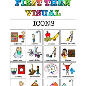 Instant Download First and Then Visual Schedule Autism Now and Next ...