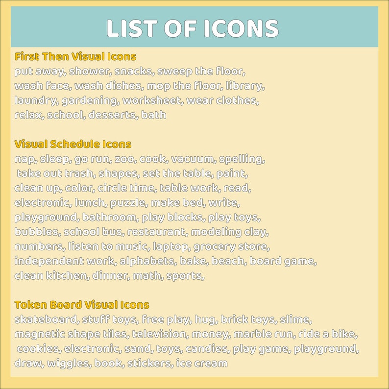 Visual Schedule for Kids Daily Routine Schedule for Kid Chore Chart for ...