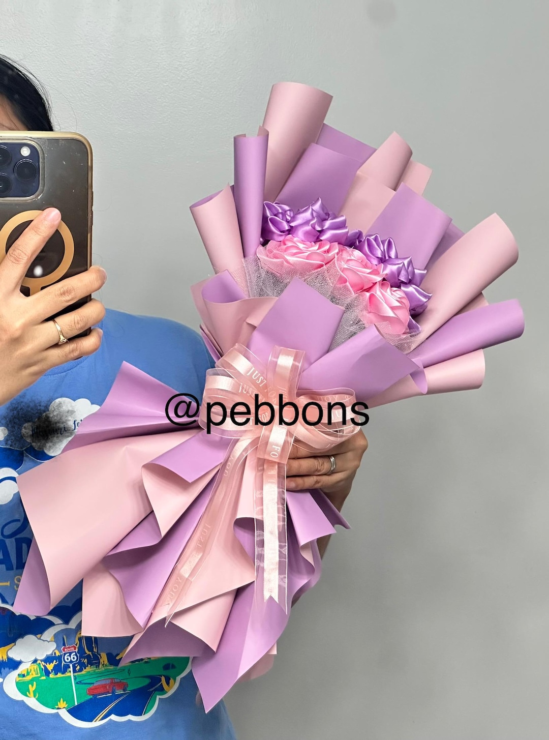 Tangled-inspired Handmade Rose Bouquet Made of Satin Ribbons or Called ...