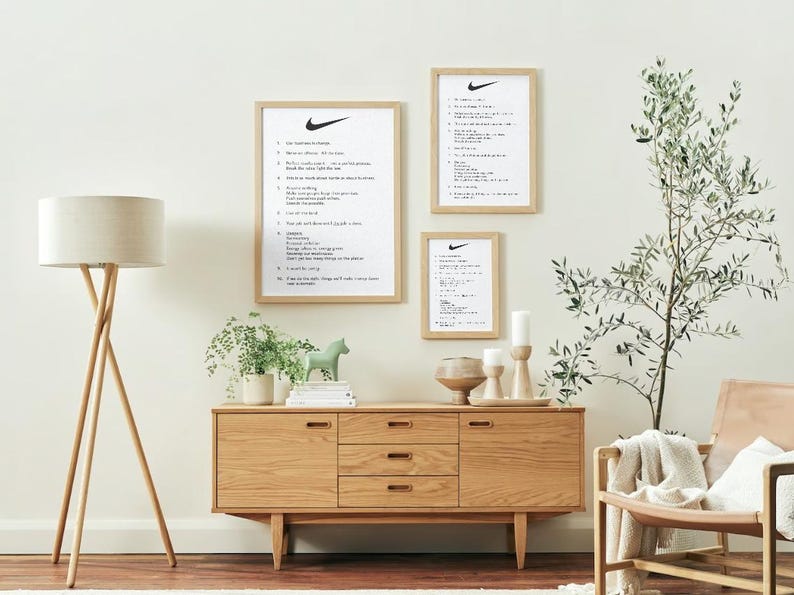Nike Principles of Nike. Poster From the Movie Air. Phil Knight's Nike ...