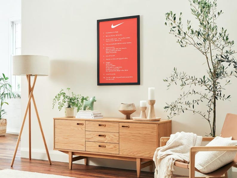 Nike Poster Principles of Nike. Poster From the Movie Air. Phil Knight ...