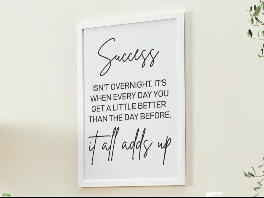 Success Wall Art / Motivational Posters / Success Quotes / Dorm Room ...
