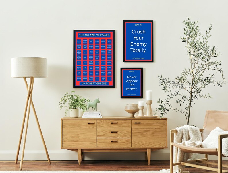 Pack of 48 Laws of Power Posters: Robert Greene Classic Design - Etsy
