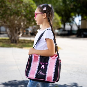 Girls Dance Duffle Bag, Ballet Dancer Bag, Kids Small Ballet Duffle ...