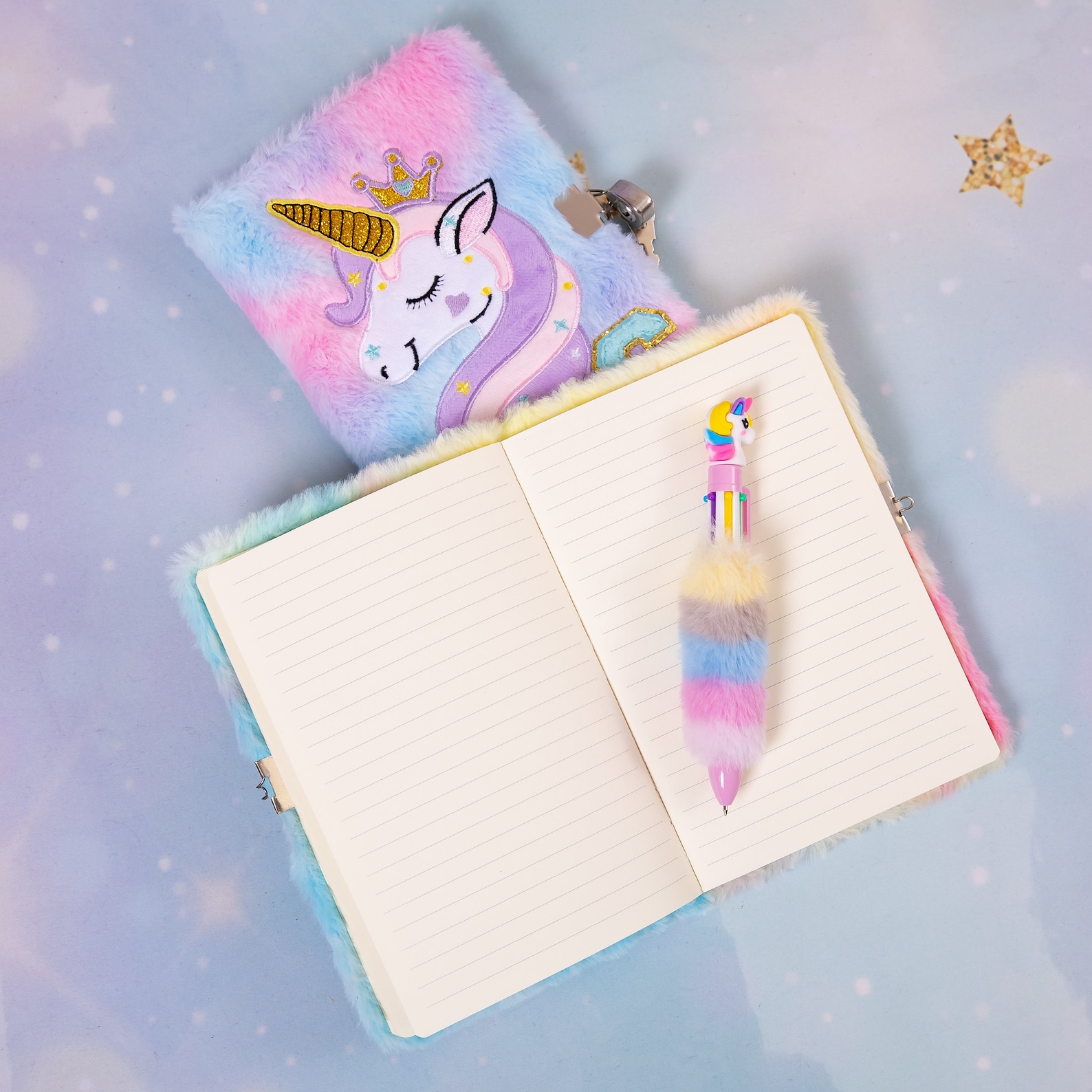 Custom Unicorn Fluffy Diary: Kids Journal With Pen - Etsy