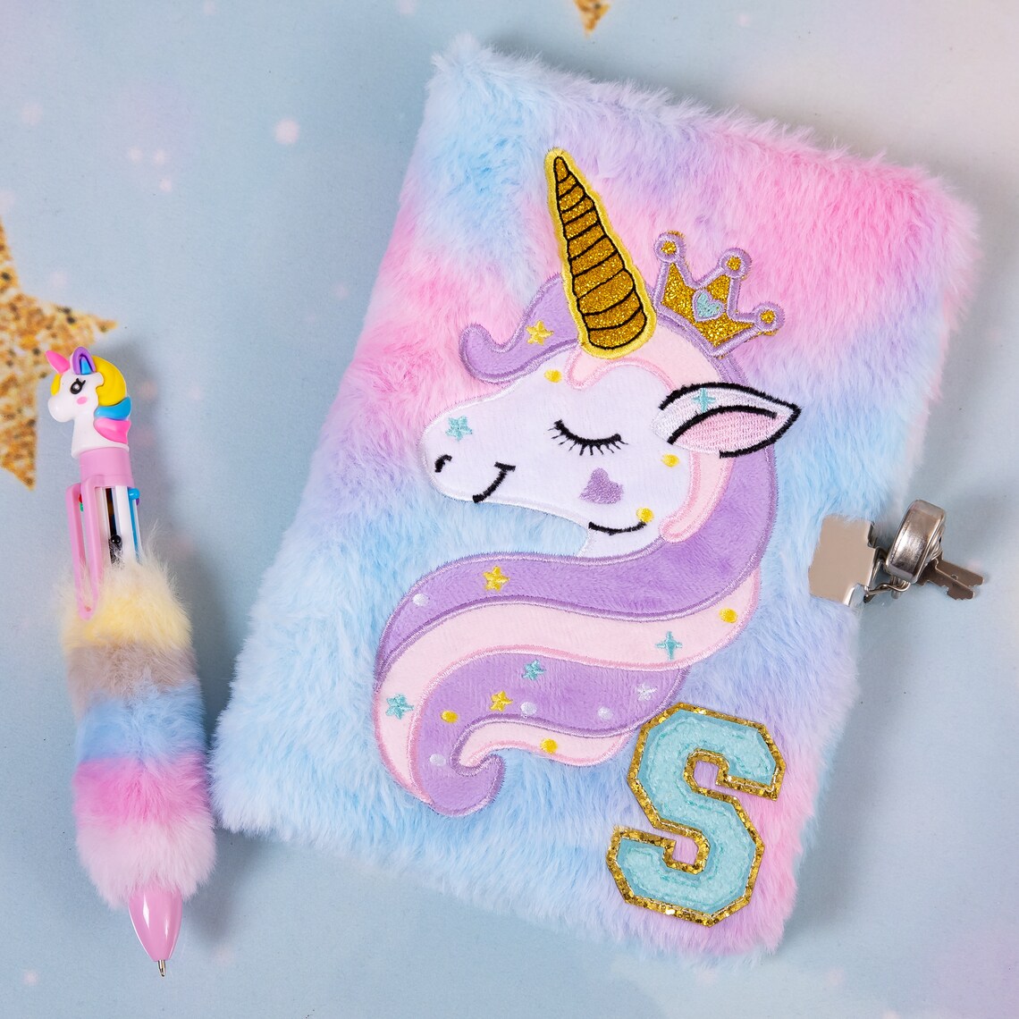 Custom Unicorn Fluffy Diary: Kids Journal With Pen - Etsy