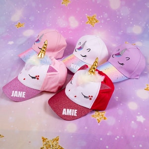Unicorn Baseball Cap, Kids Unicorn Baseball Caps, Children's Unicorn ...