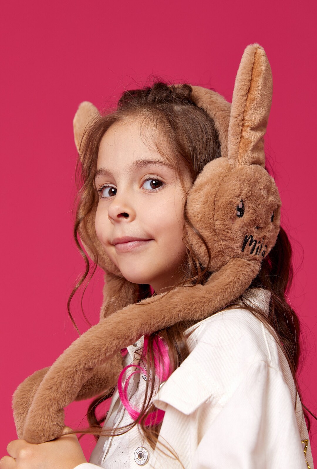Moving Ears Earmuffs, Kids Bunny Custom Earmuffs, Warm Earmuffs, Kids ...