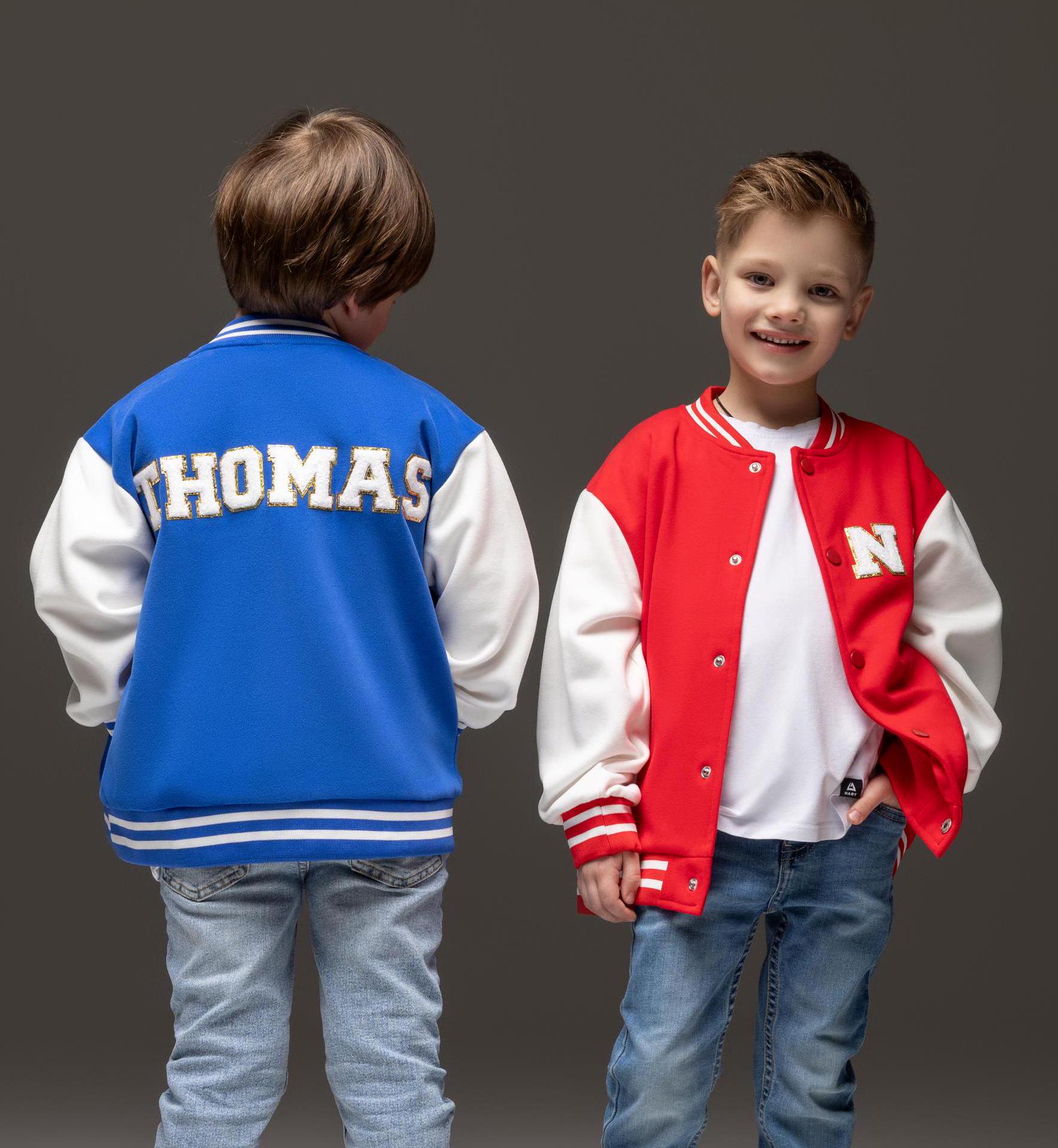 Personalized Kids Varsity Jacket: Custom Patches Bomber Jacket - Etsy