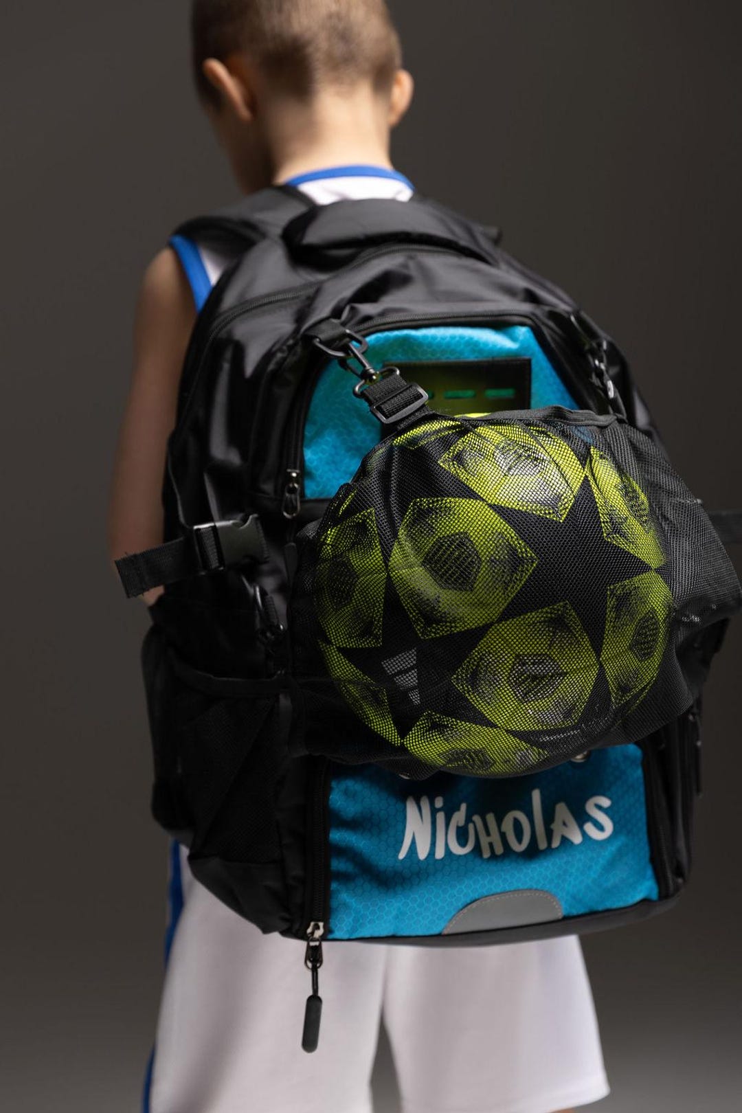 Custom Kids Soccer Backpack, Kids Backpack for Ball, Personalized Bag ...
