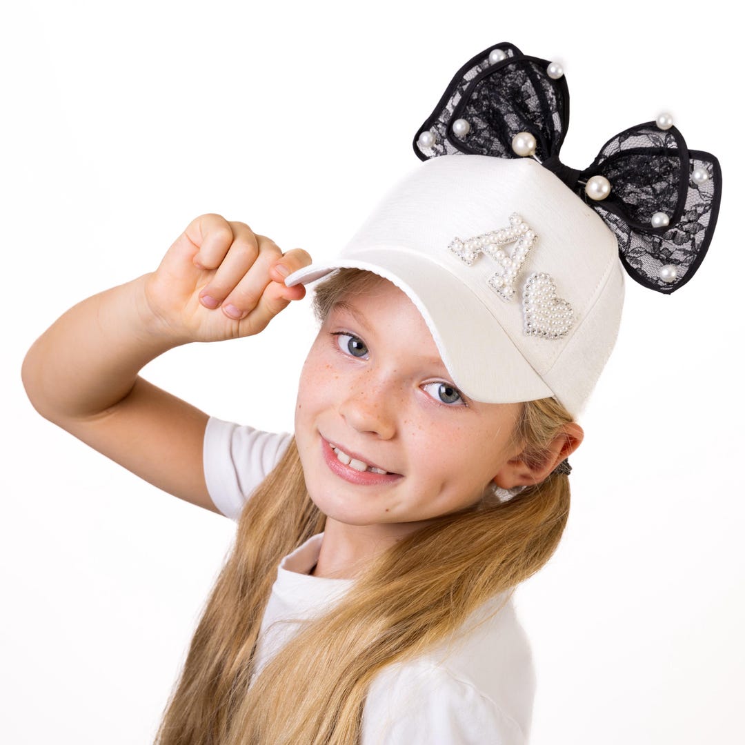 Disney Caps, Personalized Caps for Kids, Bow Hat, Kids Caps With Bow ...