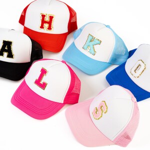 Kids Custom Patches Trucker Hats, Kids Baseball Caps, Kids Initials ...