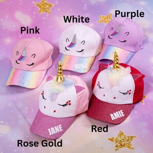 Unicorn Baseball Cap, Kids Unicorn Baseball Caps, Children's Unicorn ...
