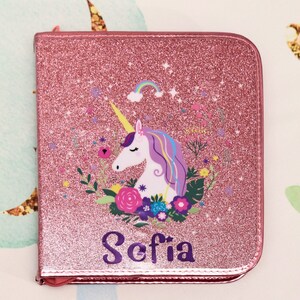Sparkling Unicorn School Supplies, Custom Unicorn Pencil Case Set, Kids ...