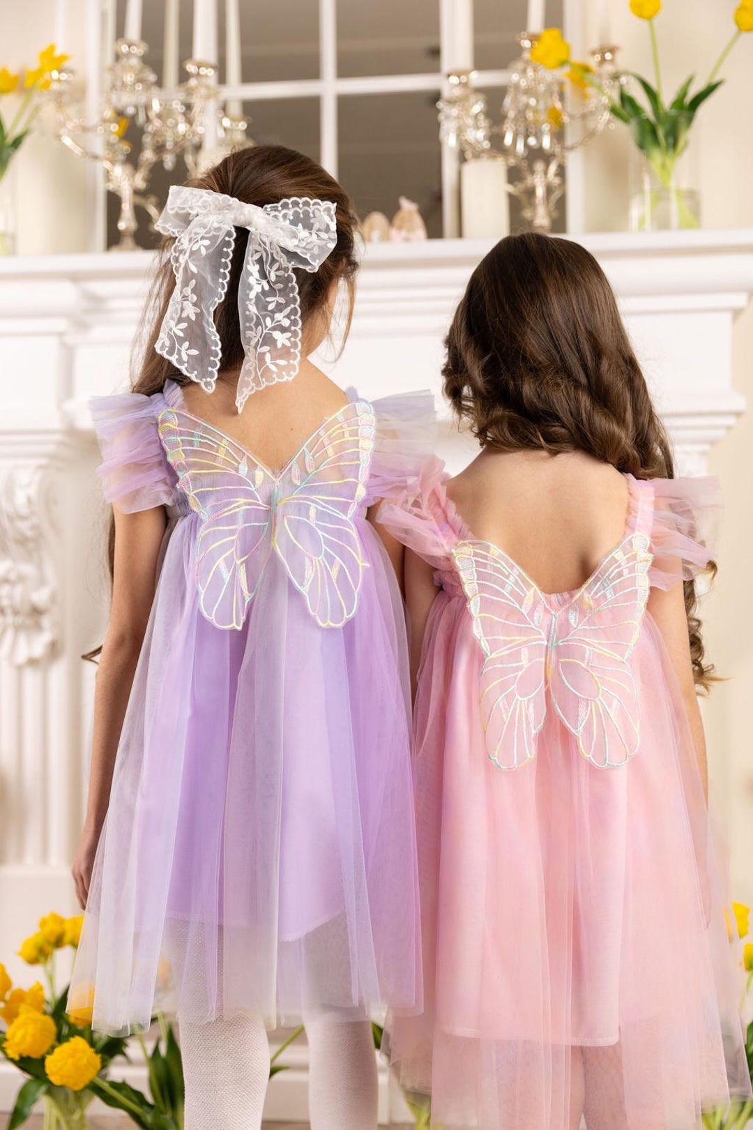 Butterfly Wing Princess Dress: Baby Girl Fairy Costume - Etsy