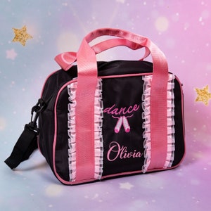 Girls Dance Duffle Bag, Ballet Dancer Bag, Kids Small Ballet Duffle ...