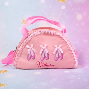 Girls Dance Duffle Bag, Ballet Dancer Bag, Kids Small Ballet Duffle ...