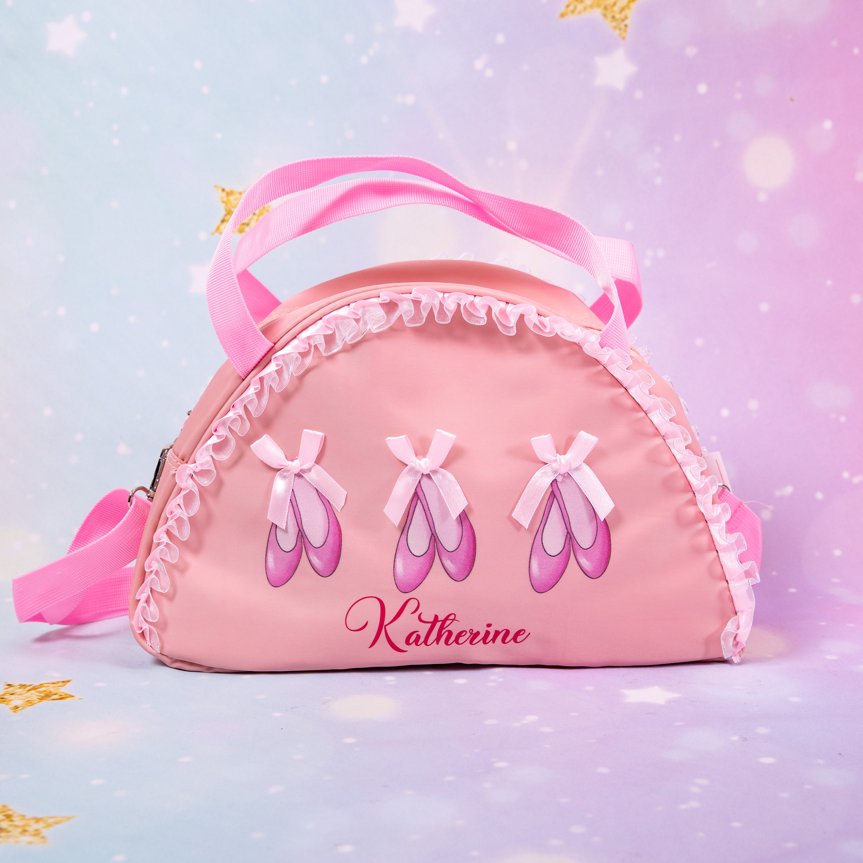 Ballet Dancer Bag, Kids Small Ballet Duffle Bags, Custom Name Kids ...