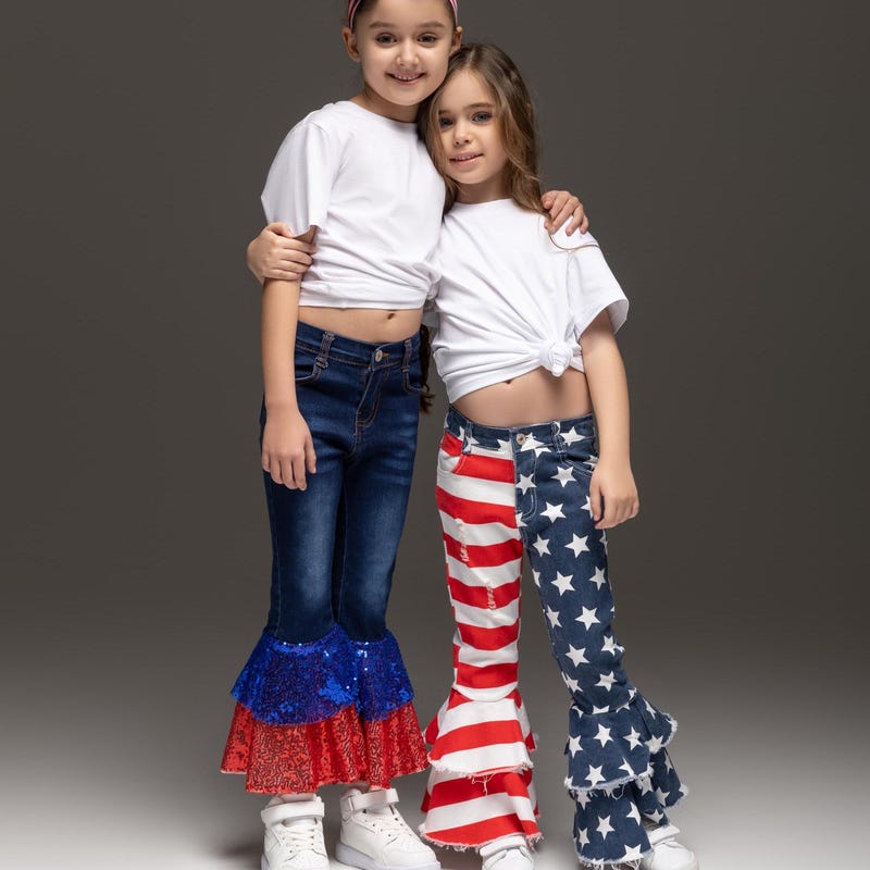 Girls Ruffle Pants - Etsy