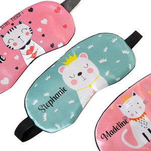 Kids Sleepover Party Favors, Personalized Kids Sleep Masks, Custom Eye ...