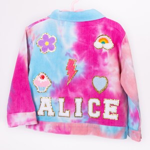 Kids Denim Jackets With Theme Patches, Kids Handmade Personalized Denim ...