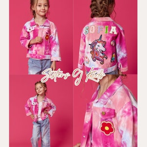 Custom Unicorn Jean Jacket, Custom Name Patches Denim Jacket ...